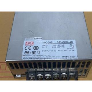 สวิตซ์ชิ่ง48V Meanwell SE-600-48 มือสองพาวเวอร์ซัพพลาย LED Strip CCTV ...
