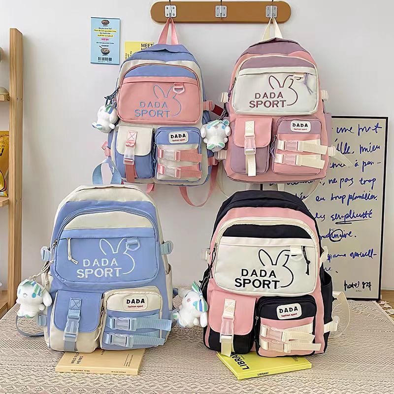 Girls' backpack Ins Japanese high-capacity junior and high school ...