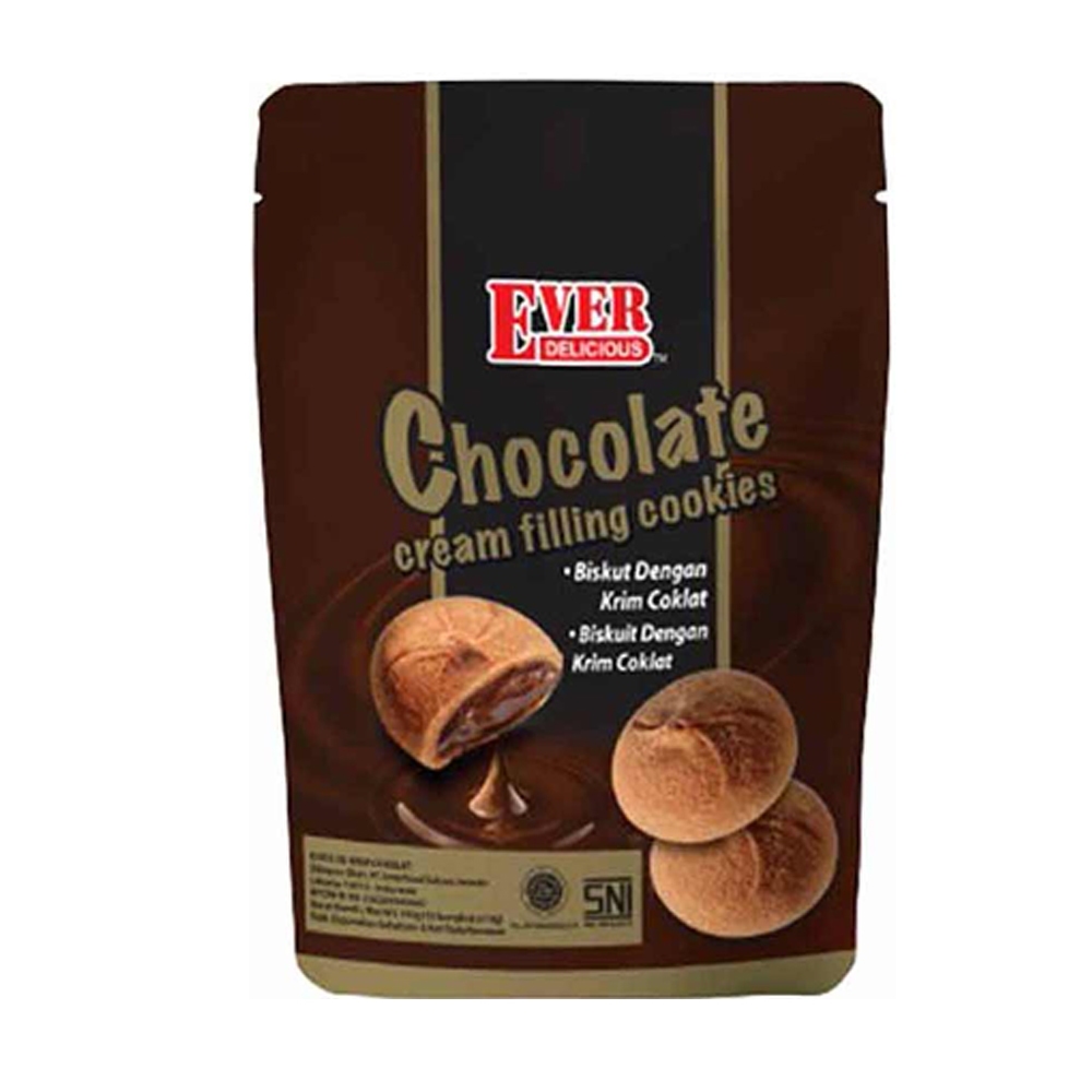 Ever Delicious EDF Chocolate Cream Filling 150g x 24p คุกกี้สอดไส้ครีม ...