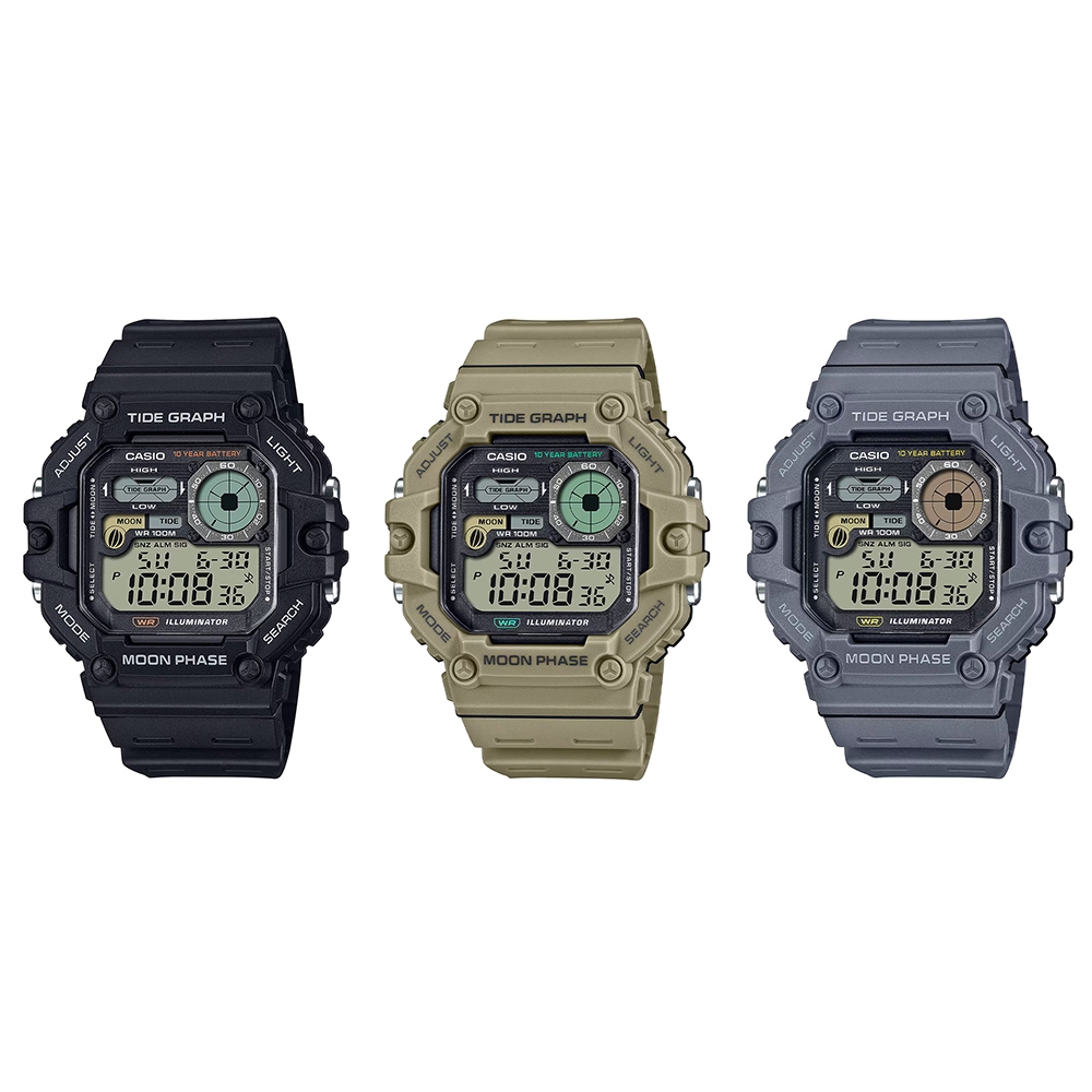 Casio Standard นาฬิกาข้อมือผู้ชาย รุ่น WS-1700,WS-1700H,WS-1700H-1A,WS ...