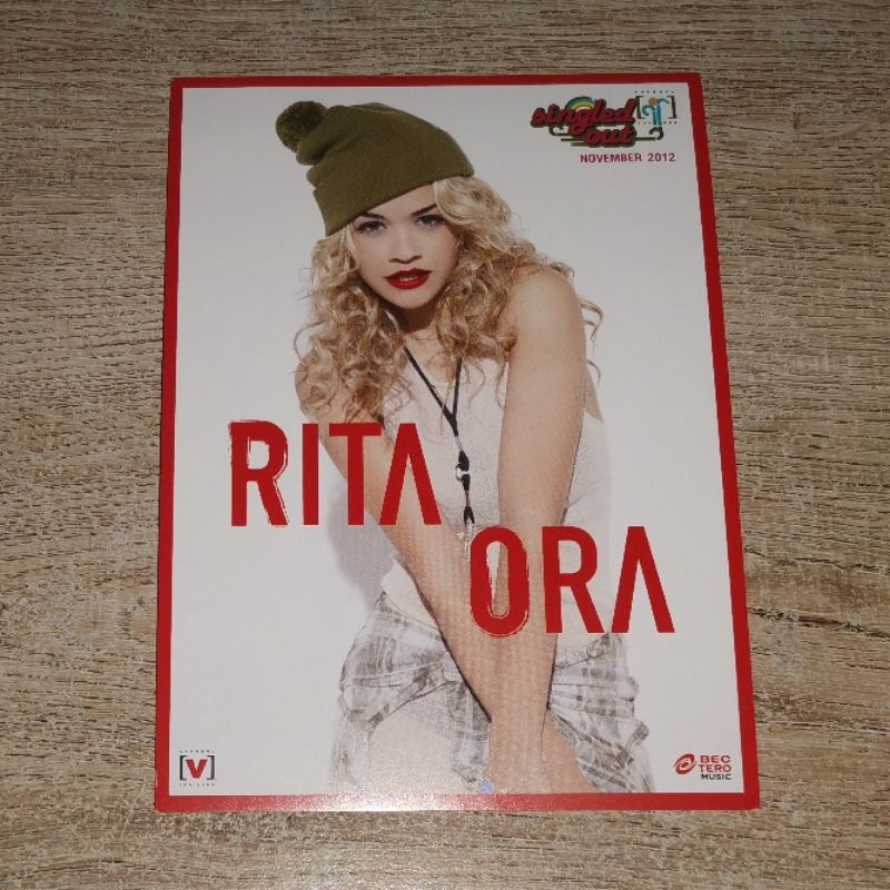 Rita Ora โปสการ์ด Promo Postcard Ora Channel [V] / Not CD ไม่ใช่ ซีดี ...