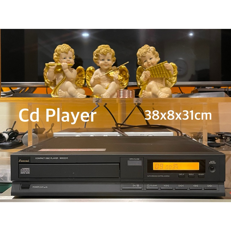 CD-02-180167 เครื่องเล่นซีดีมือสองจากประเทศญี่ปุ่น SANSUI 900CD-R แถมหม้อแปลง ไม่มีรีโมท ...