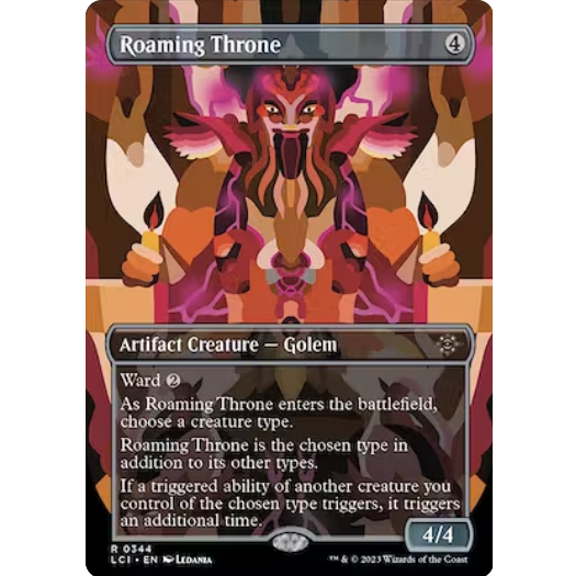Roaming Throne การ์ด Magic The Gathering ของแท้ จากชุด The Lost Caverns ...