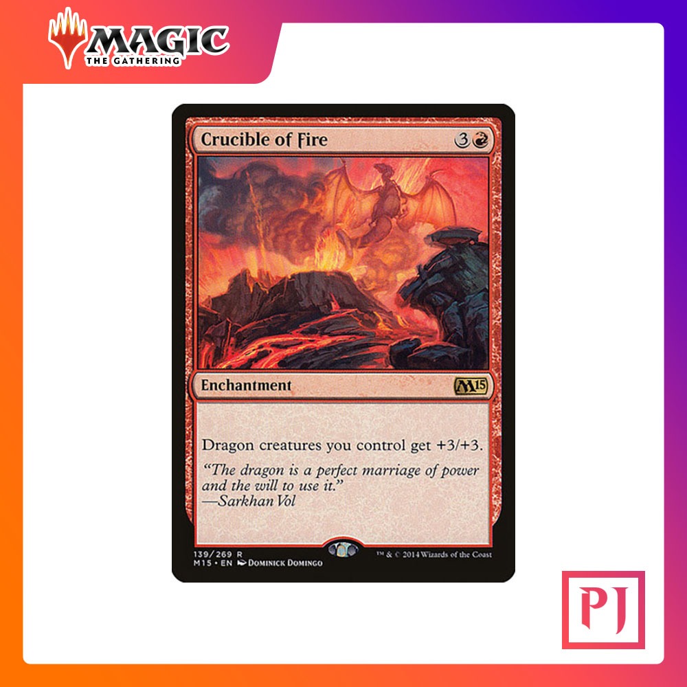 [MTG] Crucible of Fire [M15] [RED] [RARE] [NORMAL] [ENG] (การ์ดเมจิค ...