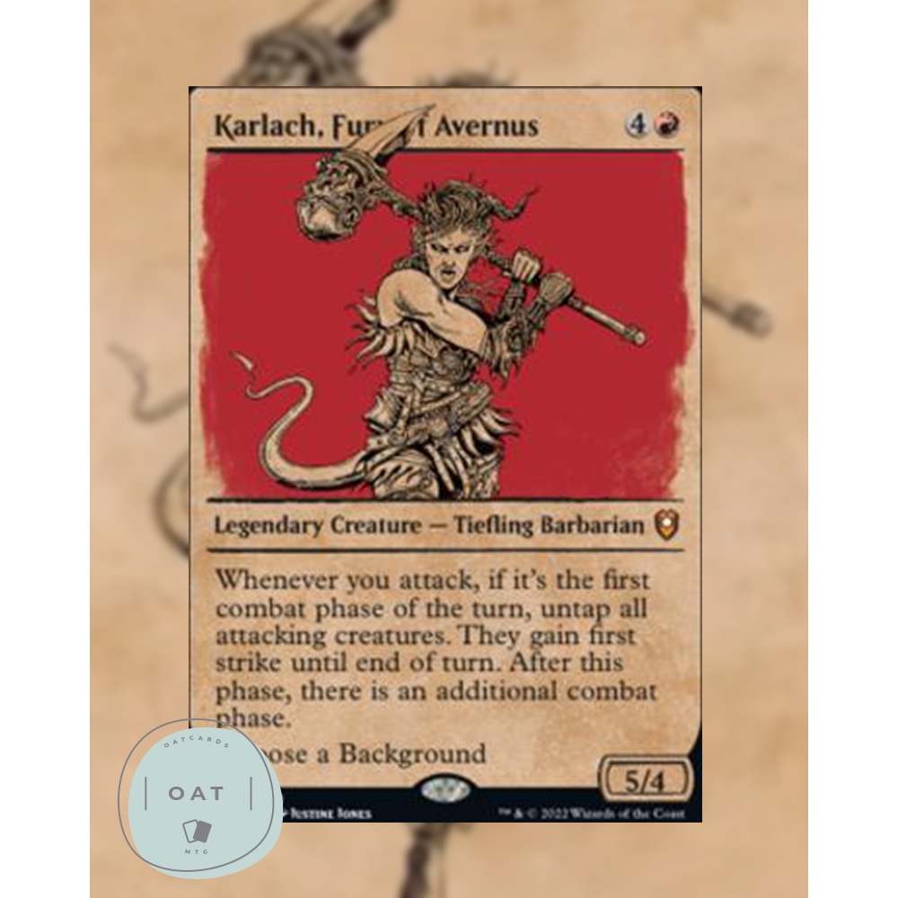 MTG Karlach, Fury of Avernus [Commander Legends: Battle for Baldur's ...