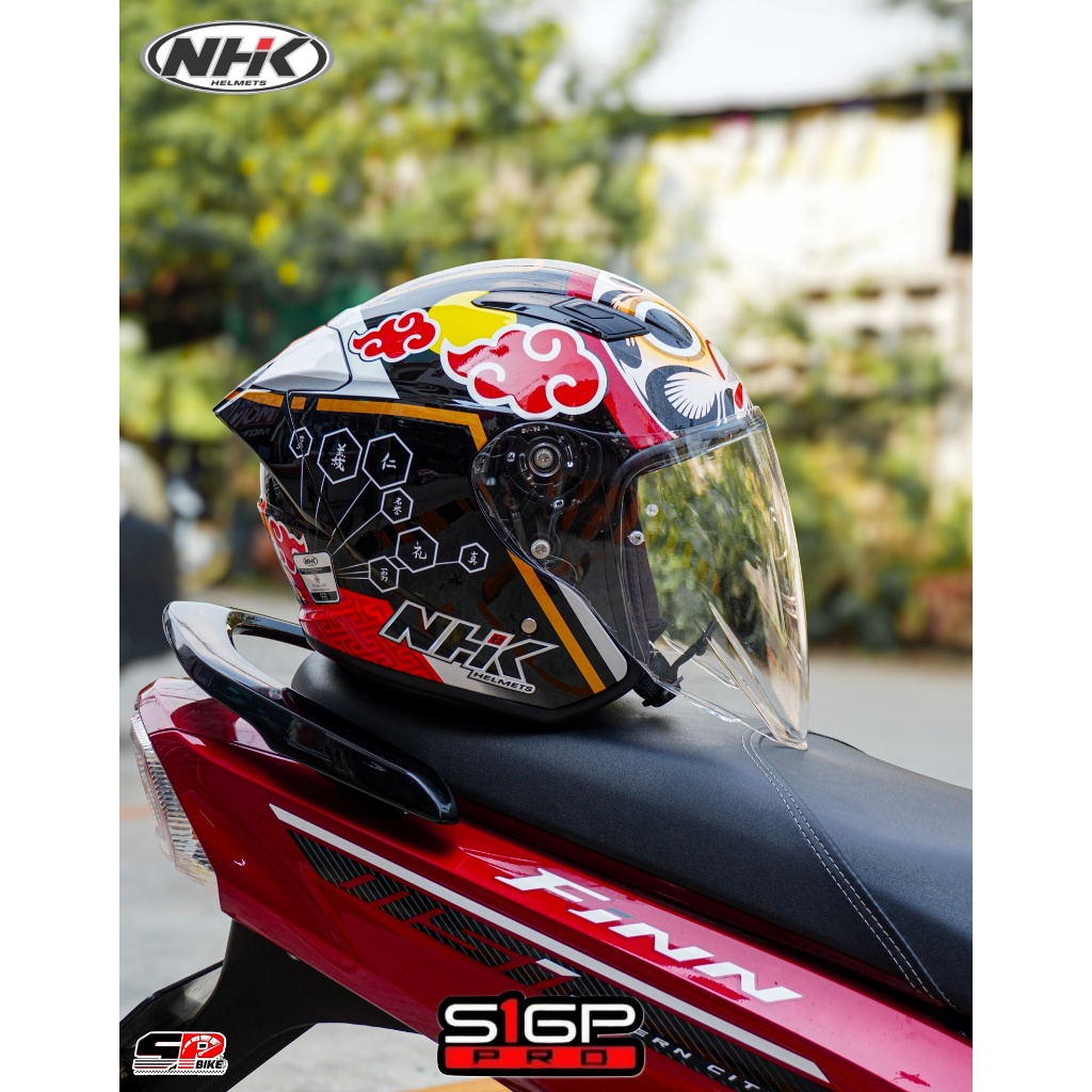 หมวกกันน็อคครึ่งใบ NHK รุ่น S1 GP PRO 4 ลายใหม่ ส่งไว!!! (แถมเสื้อเฉพาะ ...