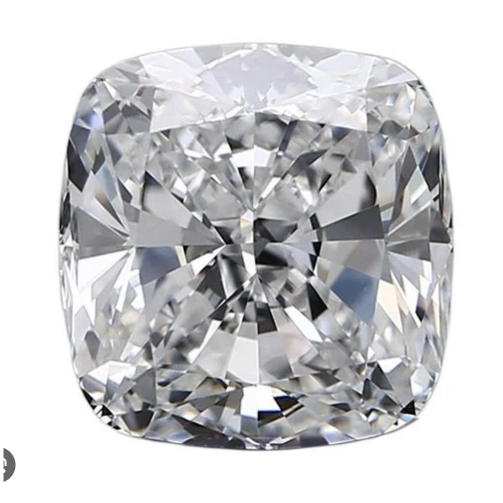 เพชร 2.19 ct - CUSHION - CVD Lab Grown Diamond 2.19 กะรัต น้ำ 100 (D) VVS1 พร้อมใบเซอร์ IGI ...