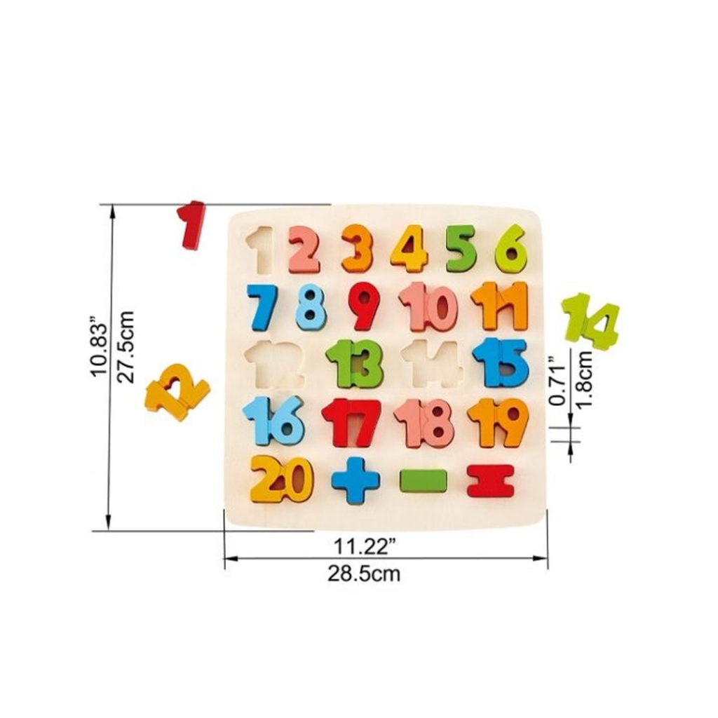 Hape Chunky Number Math Puzzle (ปริศนาตัวเลข) | Shopee Thailand