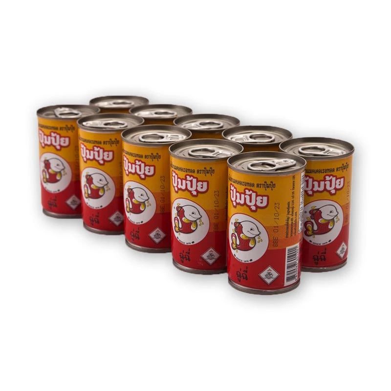 ปุ้มปุ้ย ฉู่ฉี่ ปลาแมกเคอเรลทอด (ฝาดึง) 155 กรัม × 10 กระป๋อง Pumpui | Shopee Thailand