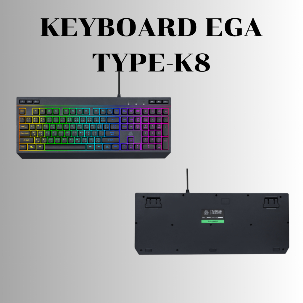 คีย์บอร์ดเกมมิ่ง KEYBOARD EGA TYPE-K8 BLACK ของแท้ 100% ประกันศูนย์ไทย ...