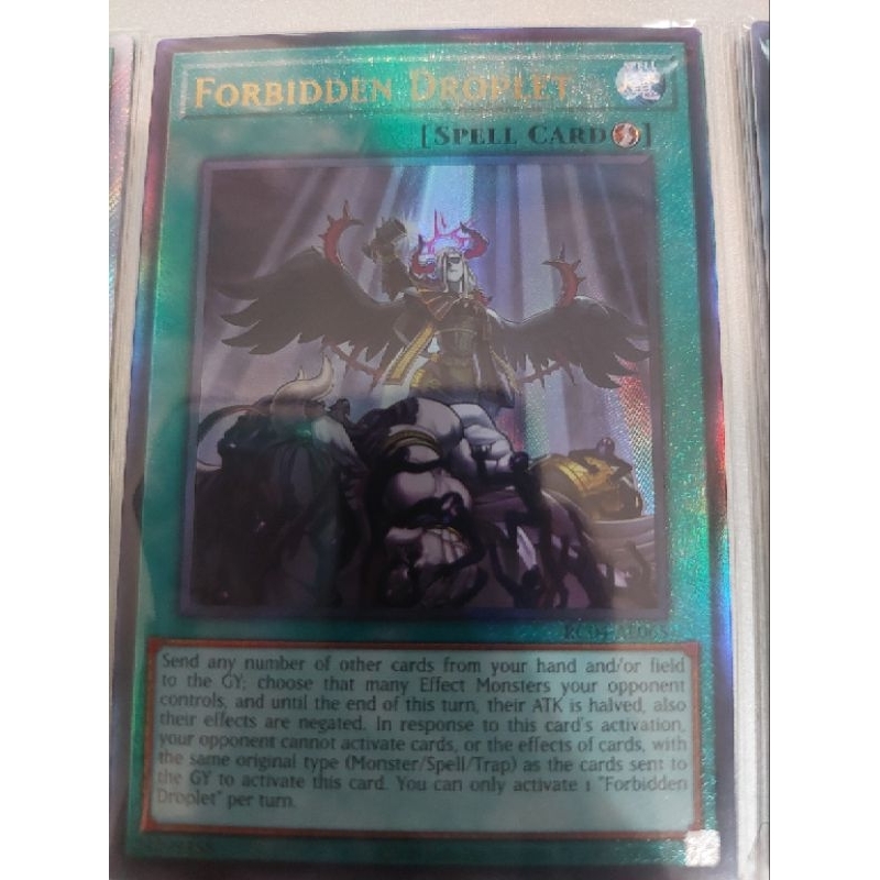 Yu-Gi-Oh Asia English: Forbidden Droplet RC04-AE065 การ์ดยูกิภาษาอังกฤษของแท้ถูกลิขสิทธิ์ Konami ...