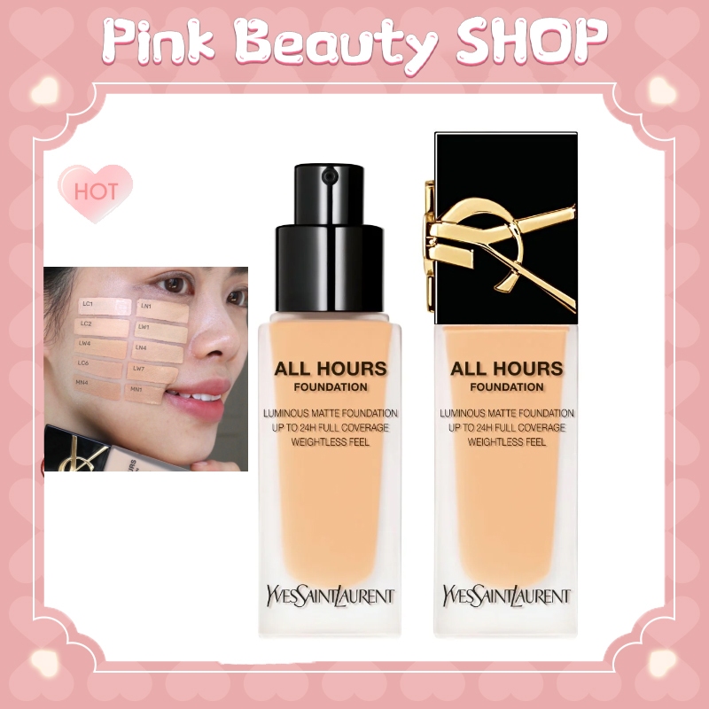 【สูตรใหม่】 YSL YVES SAINT LAURENT ALL HOURS FOUNDATION SPF39 PA+++ 25ml | Shopee Thailand