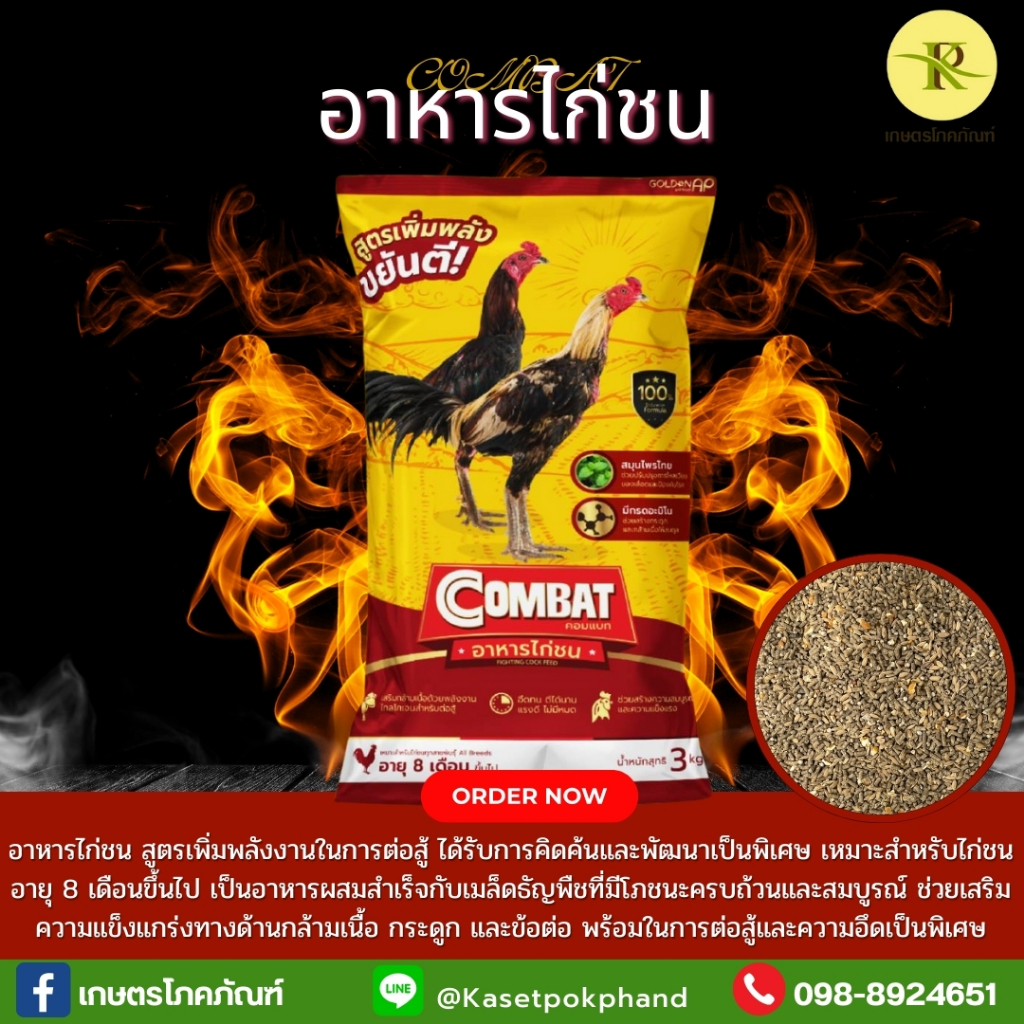 Combat Fighting Cook Food อาหารไก่ชนคอมแบท สูตรเพิ่มพลัง อึดทนนาน ...