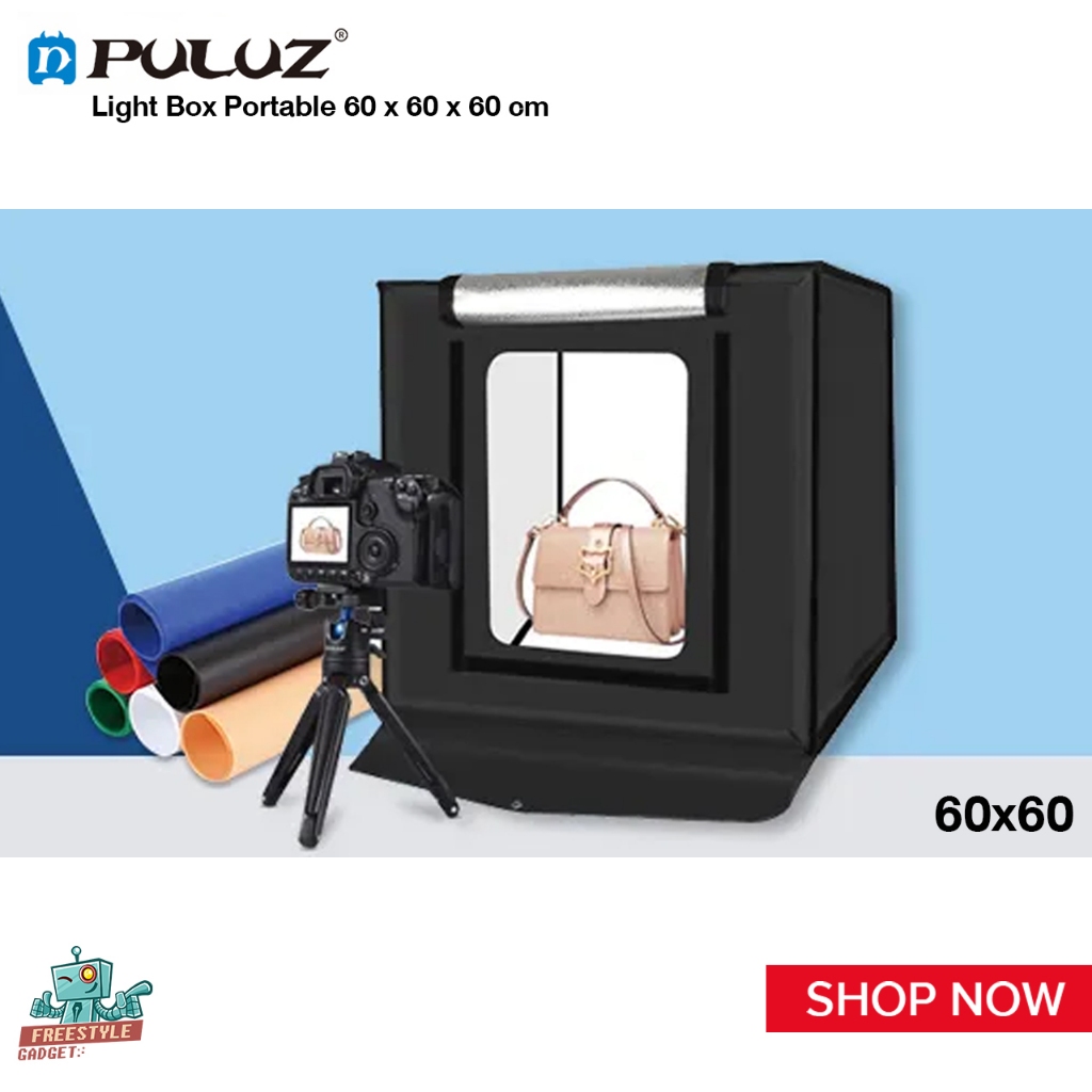 Puluz 60x60cm Photo Studio Light Box Portable - เต็นท์ถ่ายสินค้า กล่อง ...