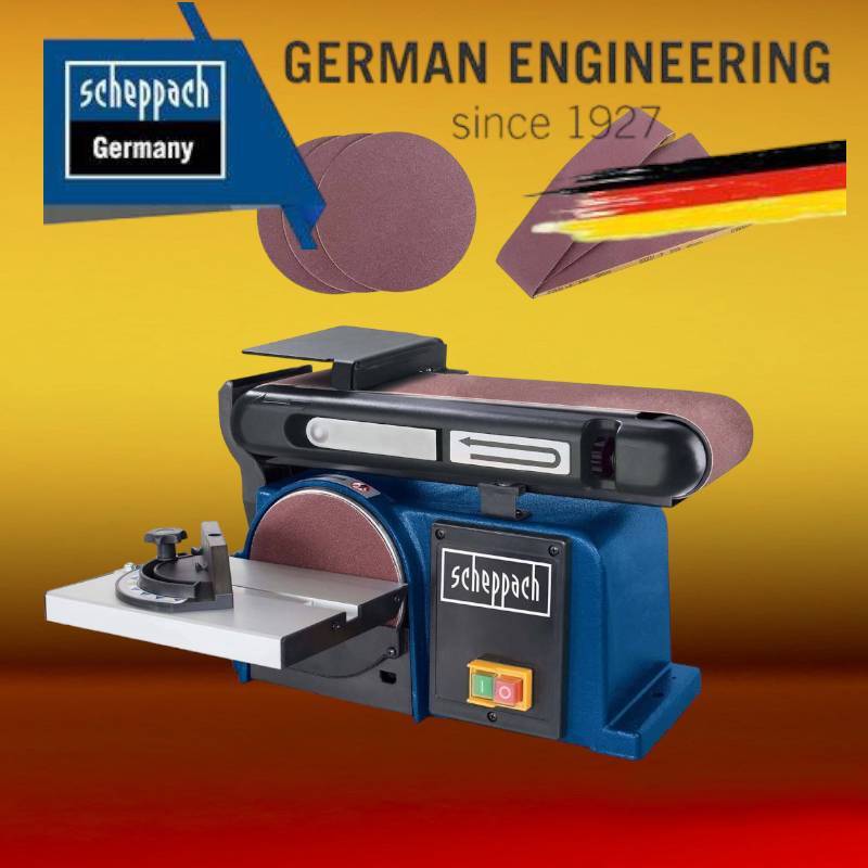 SCHEPPACH เครื่องขัดกระดาษทรายสายพาน+จาน BTS-900 | Shopee Thailand