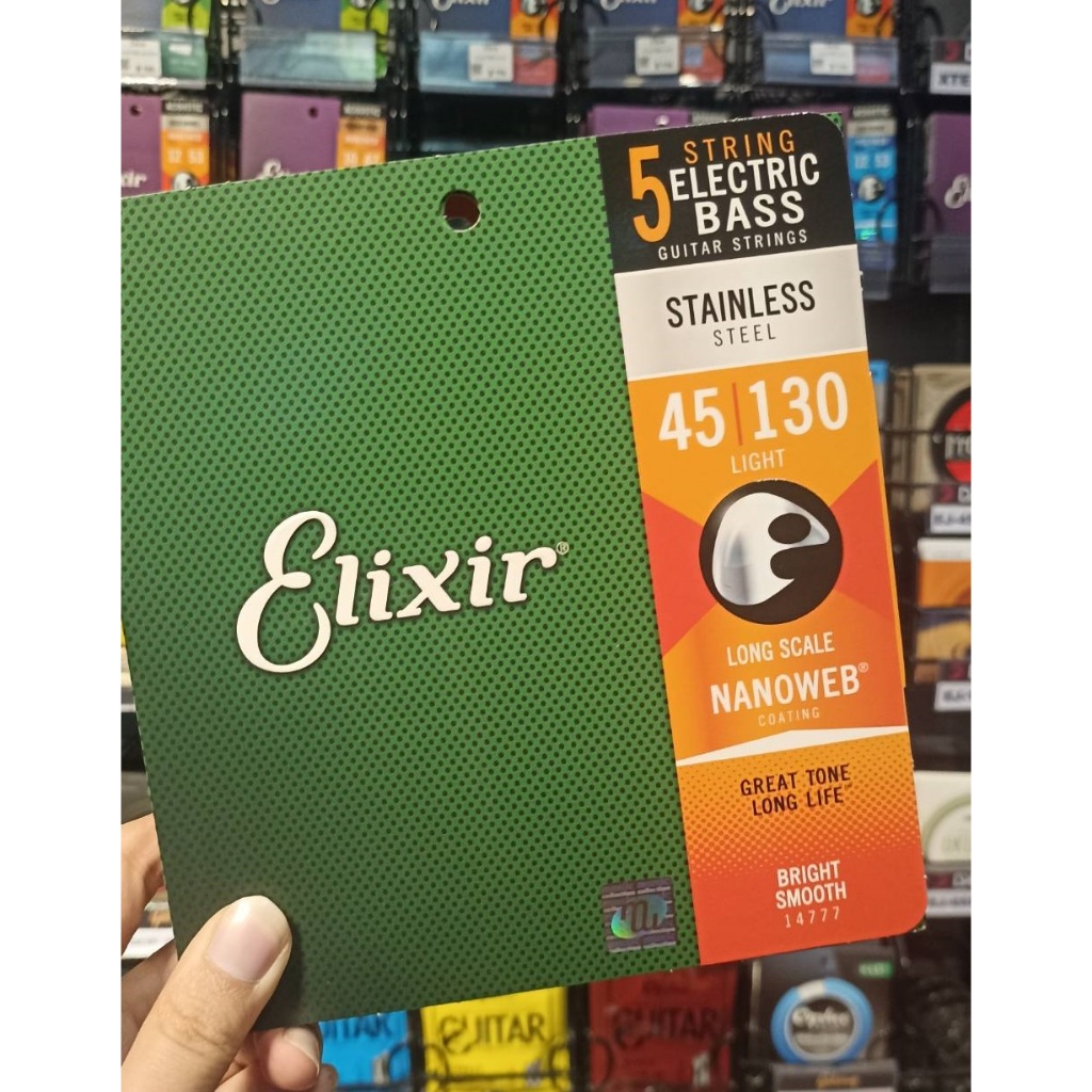 Elixir สายเบส 4 สาย 5 สาย เคลือบกันสนิม ของแท้ Electric Bass String ...