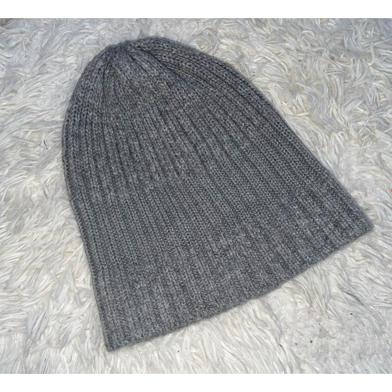 หมวกไหมพรม MUJI : Non-Itchy Ribbed Beanie #14982697484 | Shopee Thailand