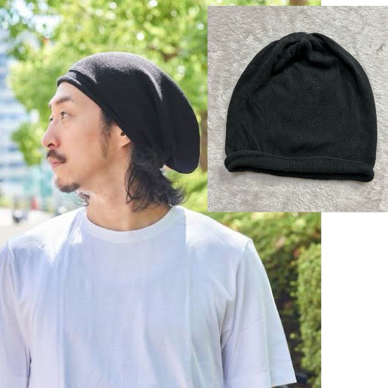 หมวกไหมพรม MUJI : Non-Itchy Ribbed Beanie #14982697484 | Shopee Thailand
