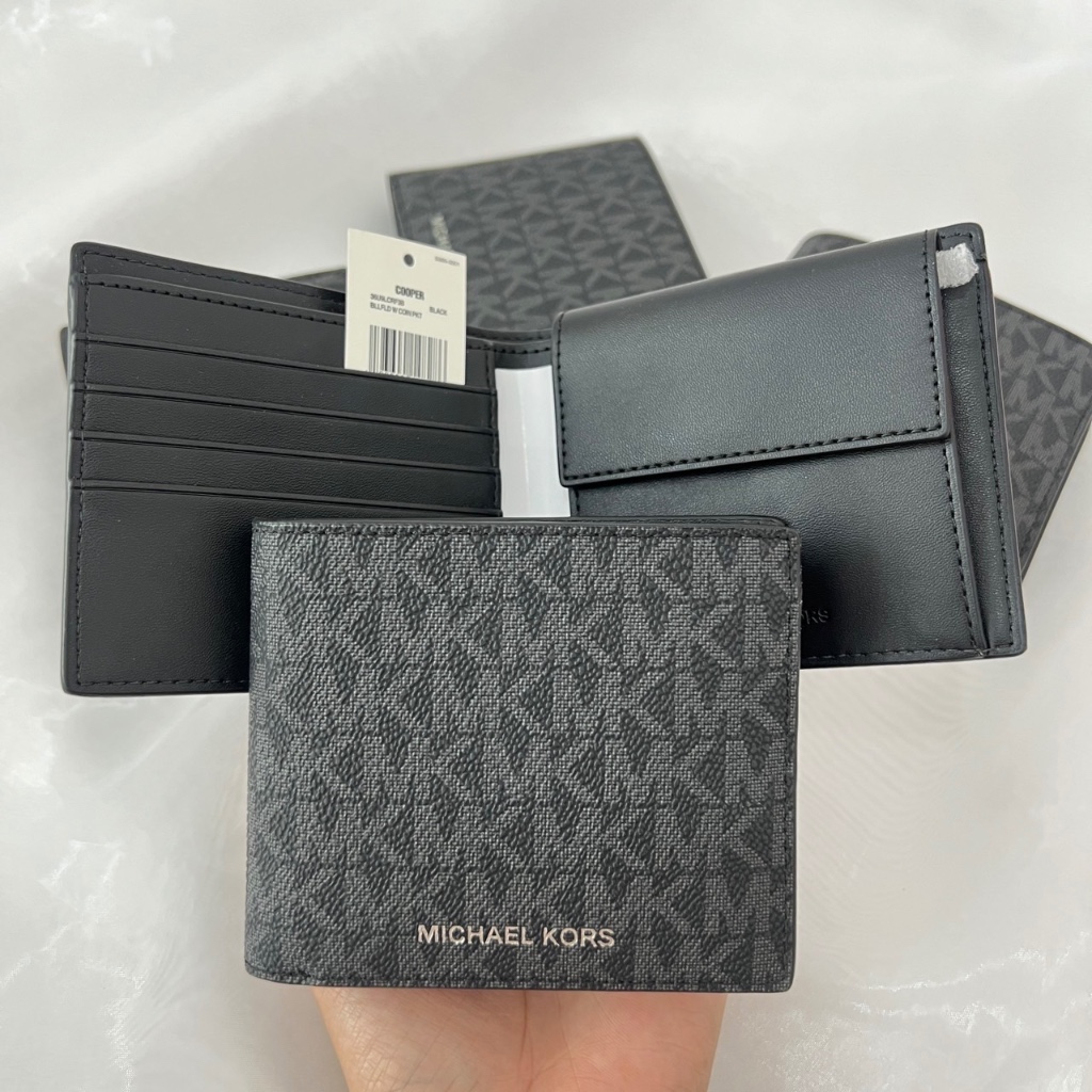 Michael Kors Cooper Logo Billfold Wallet With Coin Pouch ⚜️ กระเป๋า ...