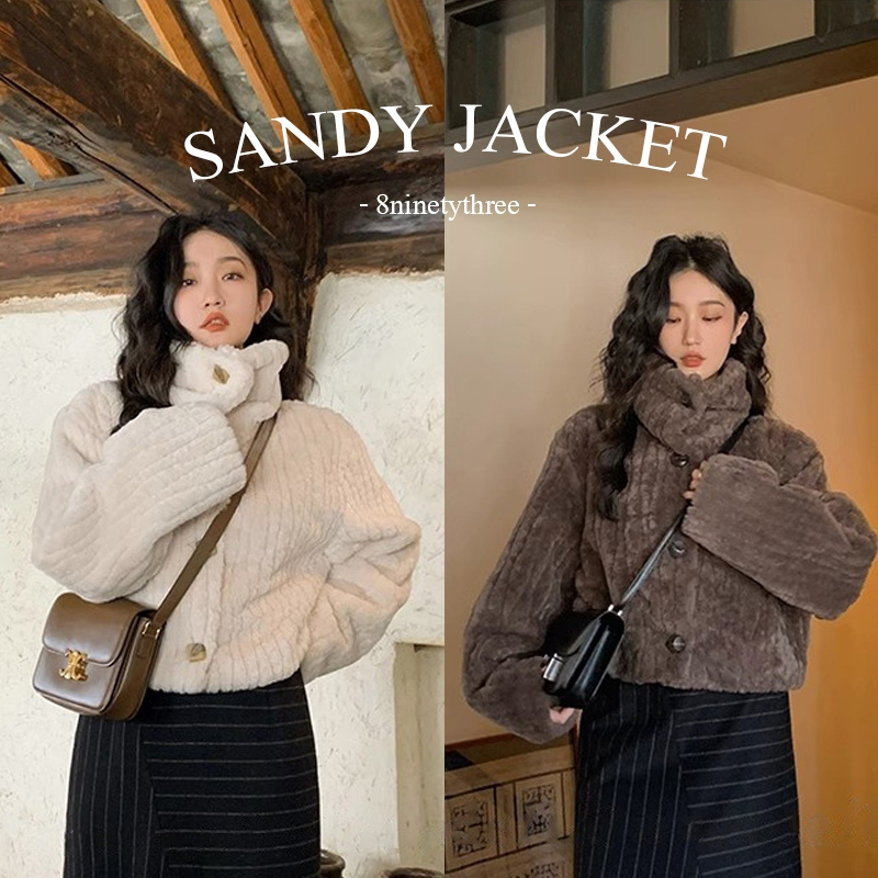 พร้อมส่ง Sandy Jacket C01 แจ็คเก็ตขนนุ่มนิ่มสุดคิ้ว | Shopee Thailand