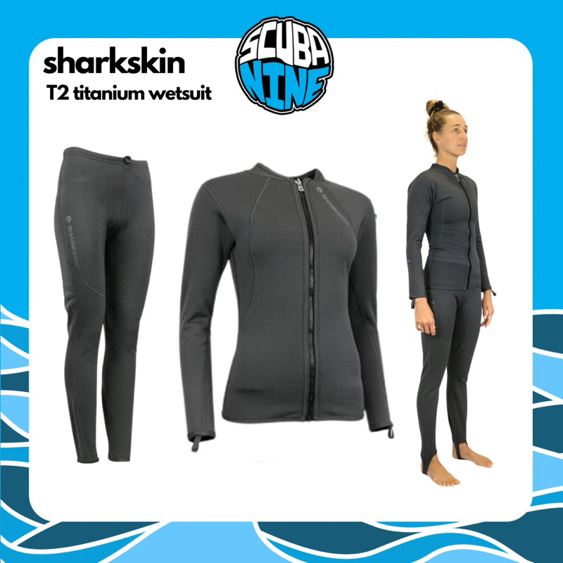 ชุดเวทสูท wetsuit ดำน้ำ ยี่ห้อ sharkskin รุ่น titanium T2 ของผู้หญิง ...