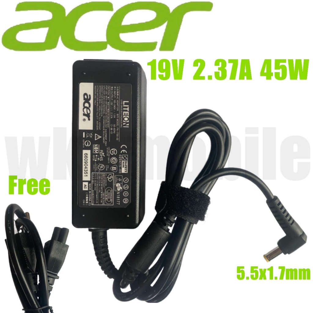 Acer Adapter 19V 2.37A 45W 5.5X1.7mm | Shopee Thailand