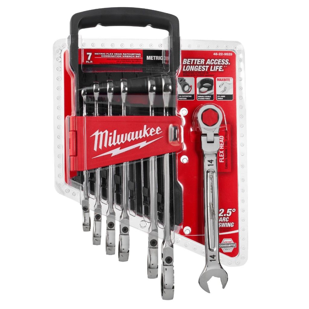 Milwaukee 48-22-9529 ชุดประแจแหวนฟรีสปีดข้างปากตาย 7 ชิ้น | Shopee Thailand