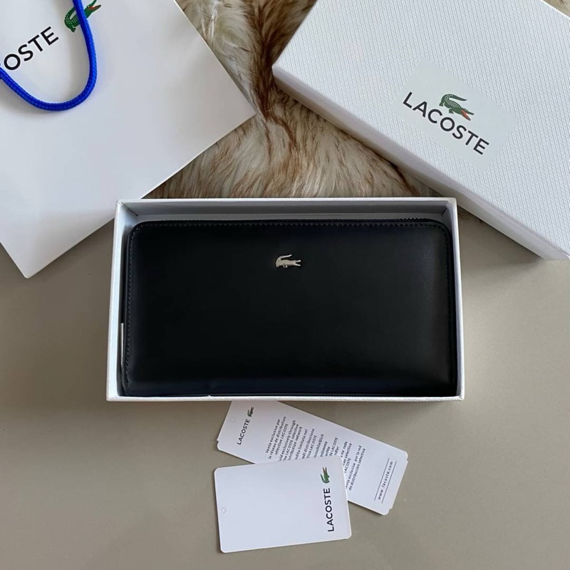 LACOSTE LONG WALLET กระเป๋าสตางค์ใบยาว | Shopee Thailand