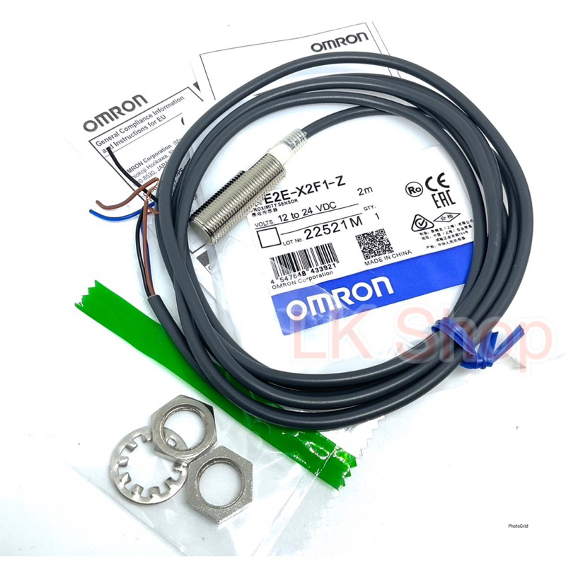 E2E-X2F1-Z M12 3สาย (PNP NO) 12-24VDC Proximity sensor เซ็นเซอร์จับโลหะ ...