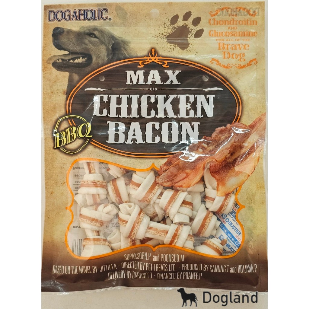 DOGAHOLIC ขนมสุนัข MAX CHICKEN BACON คุณภาพเกรดพรีเมี่ยม | Shopee Thailand