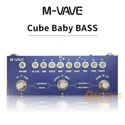 M-VAVE Cube Baby Bass Multifunctional Bass Guitar Effect Pedal มัตติเอฟ ...