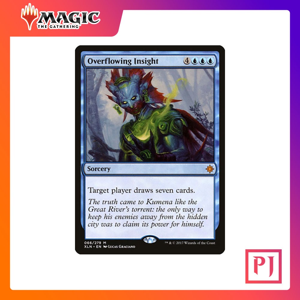 [MTG] Overflowing Insight [XLN] [BLUE] [MYTHIC] [NORMAL] [ENG] (การ์ดเม ...