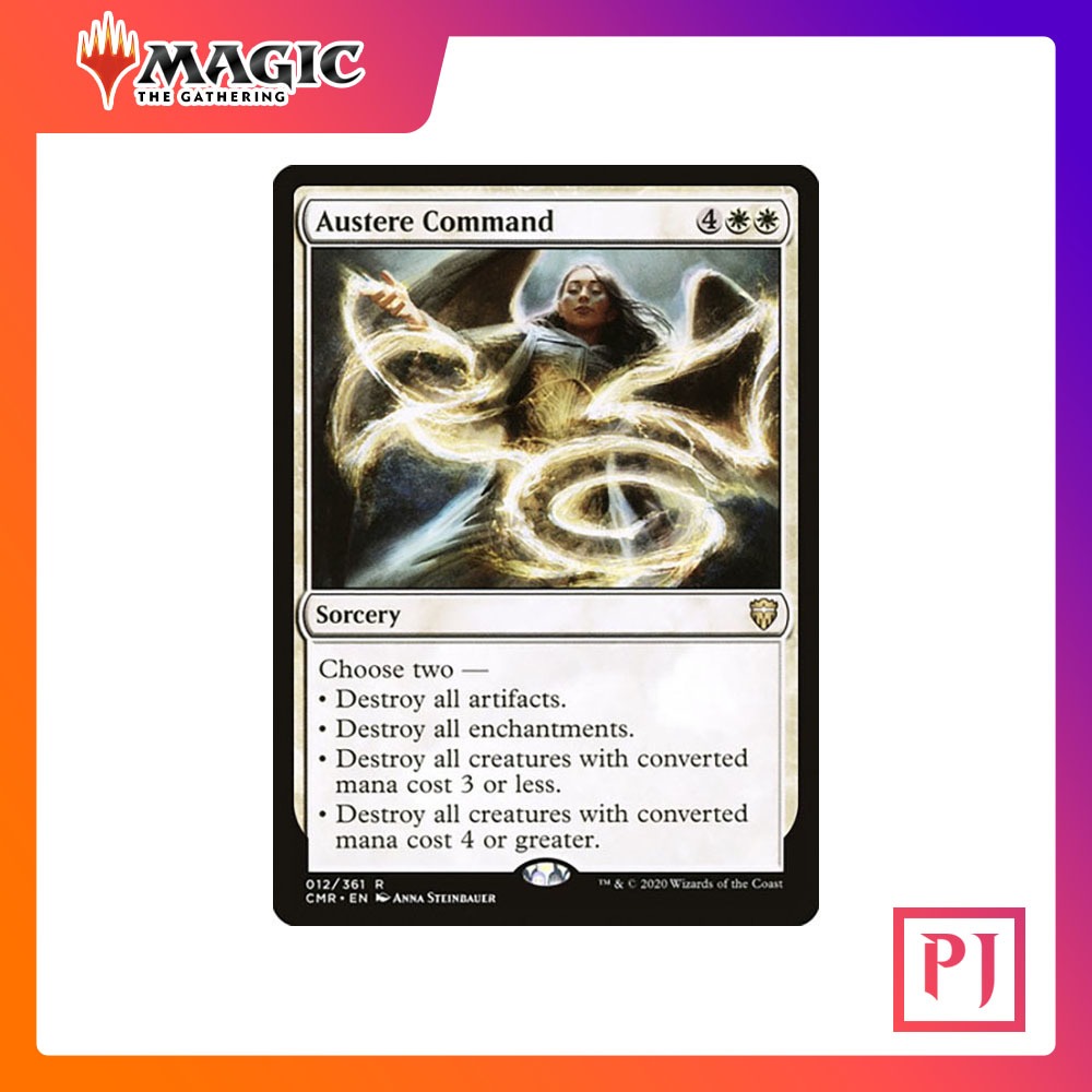 [MTG] Austere Command [CMR] [WHITE] [RARE] [NORMAL] [ENG] (การ์ดเมจิค ...