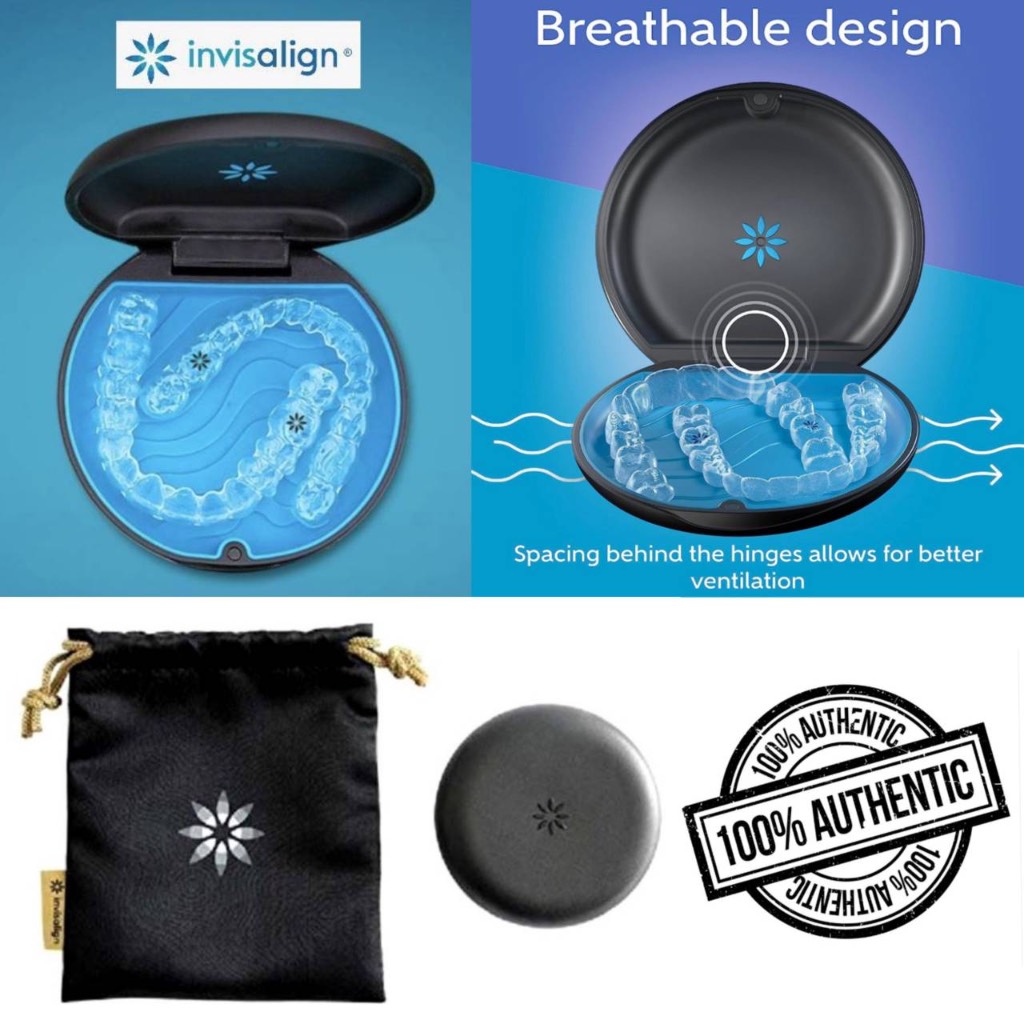 [เก็บ code ลดเพิ่ม 212] Invisalign Aligner and Retainer Case + ถุงผ้า ...
