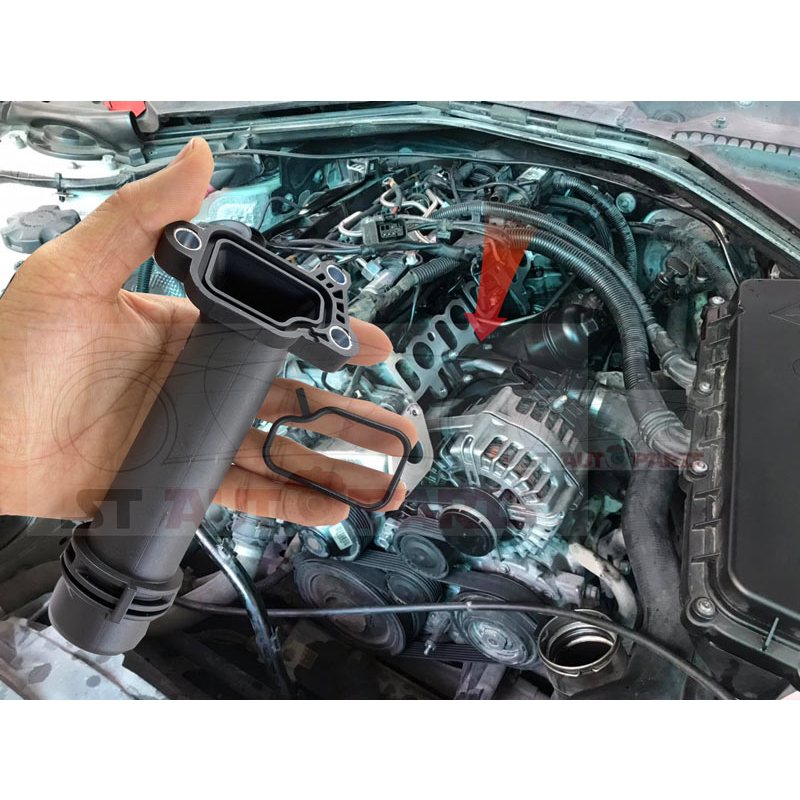 ท่อน้ำข้างเครื่อง ท่อข้างเสื้อสูบ BMW X1 E84 N47N E90 N47N X3 E83 N47N ...