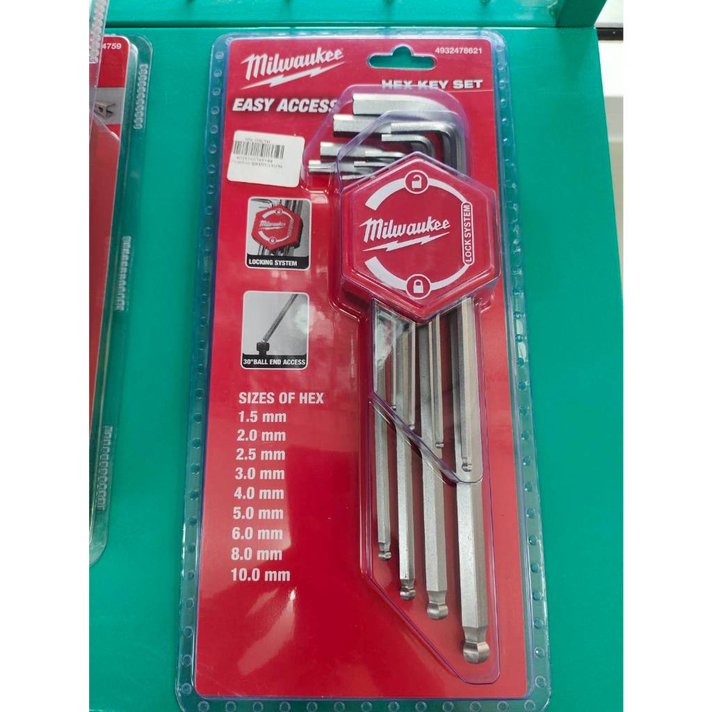 Milwaukee 4932478621 ชุดประแจหกเหลี่ยม 9 ชิ้น | Shopee Thailand