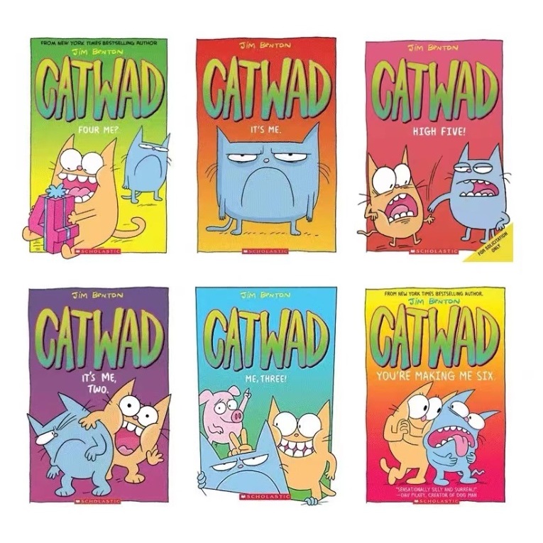 Scholastic Catwad 6 Books นิทานภาษาอังกฤษ หนังสือการ์ตูนภาษาอังกฤษ ...