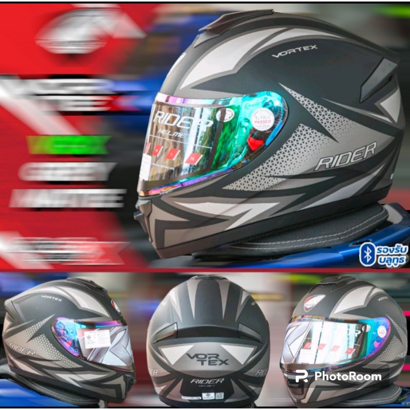 หมวกกันน็อค Rider Vortex รองรับบลูทูธ | Shopee Thailand