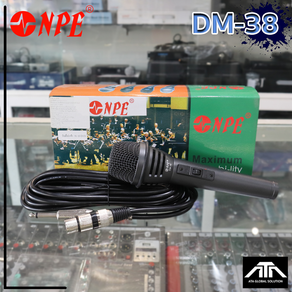 NPE DM 38 ไมโครโฟน DM38 ไมค์สาย แบบต่อ สายไมค์ 5 เมตร ไมโครโฟน | Shopee Thailand