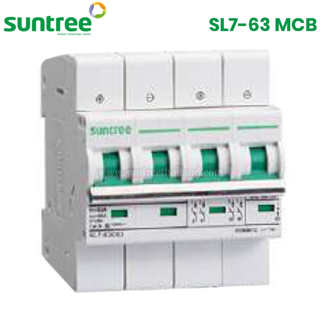 Suntree SL7-63 DC Circuit Breaker MCB 4P 1000V ตัวเลือก 16A, 20A, 25A ...