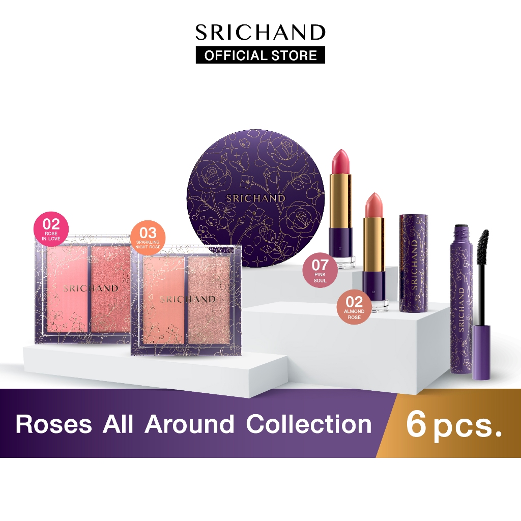 SRICHAND Set Rose All Around ศรีจันทร์ เซ็ต โรสเซส ออล อราวด์ ( 6 pcs.) | Shopee Thailand