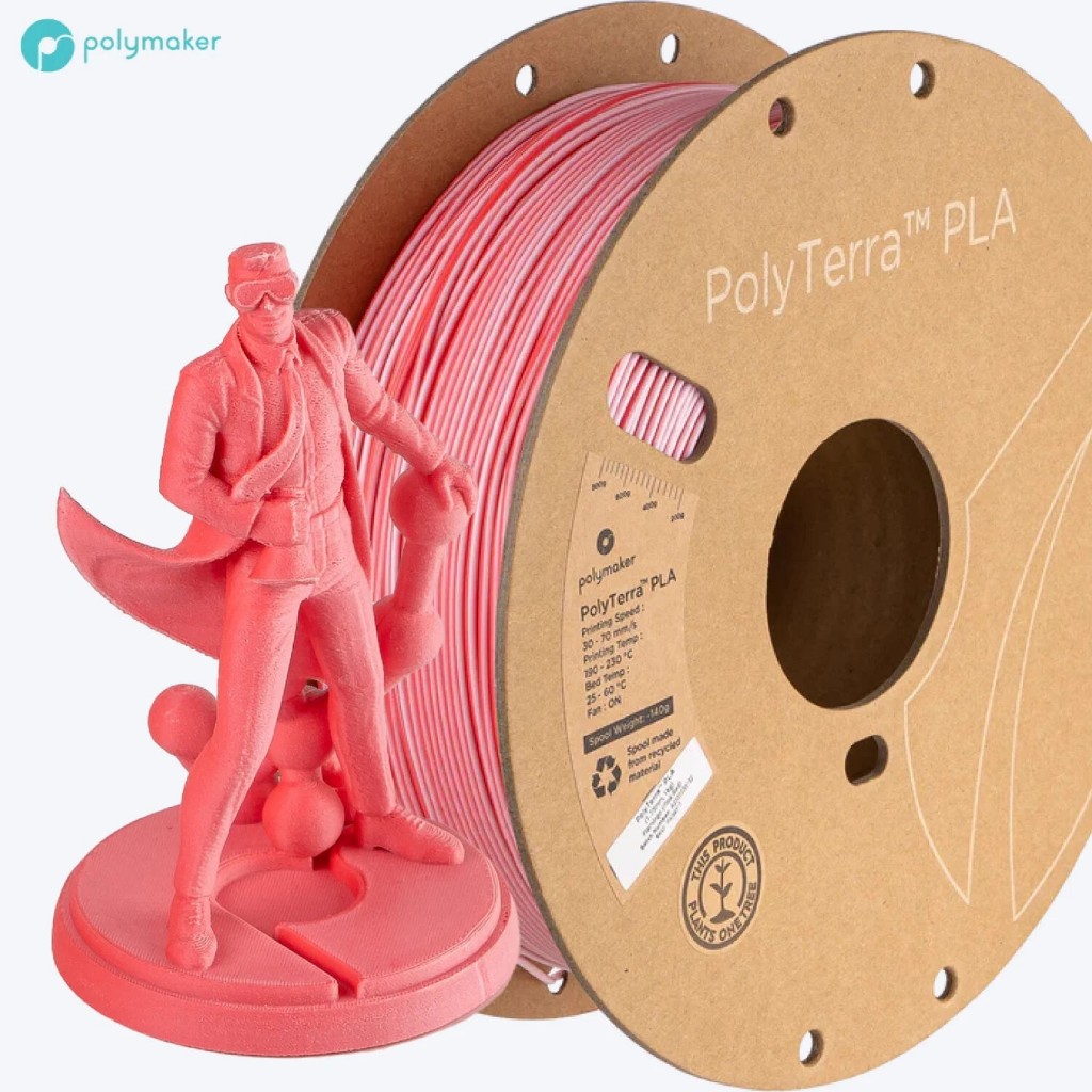เส้น PLA PolyTerra Dual 2 สีในเส้นเดียว สีด้าน สีเปลี่ยนตามการหมุนของ ...