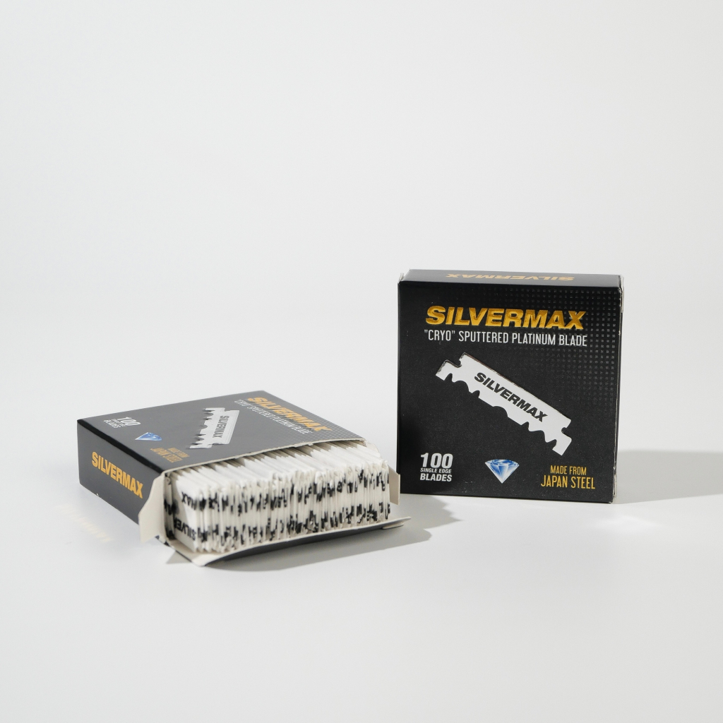 ใบมีด silvermax ใบมีดคมกริบ สามารถใช้แบบหักครึ่งได้ อุปกรณ์ช่างตัดผม | Shopee Thailand