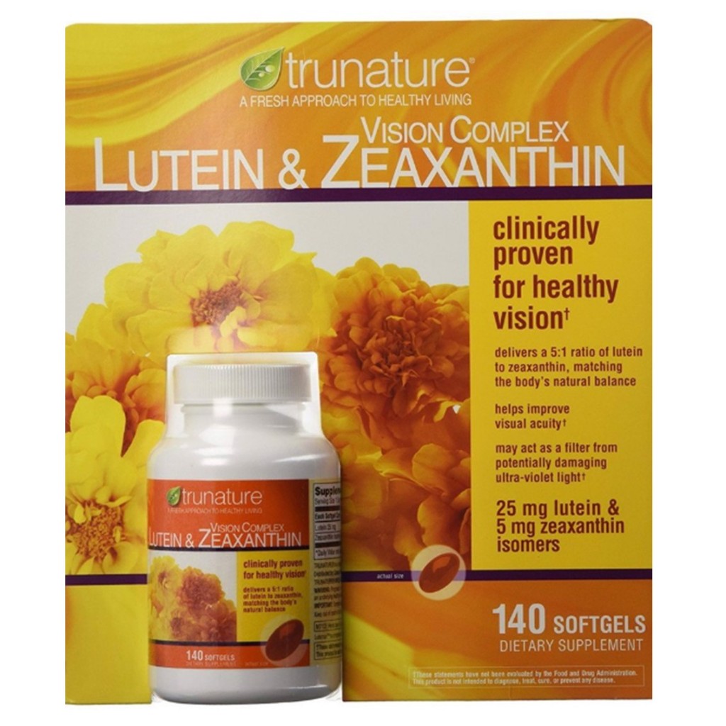 Trunature Lutein & Zeaxanthin vision Complex 25mg 140 softgels exp07/2024 | Shopee Thailand