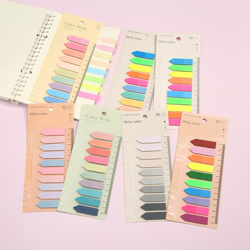 Sticky Notes Index อินเด็กซ์ ทรงแหลม มีกาวด้านหลัง แบบพลาสติก ดัชนีคั่น ...