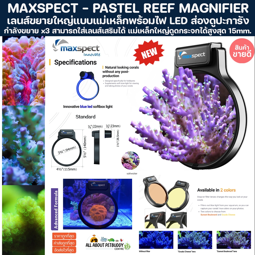 MAXSPECT - PASTEL REEF MAGNIFIER เลนส์ส่องปะการัง ส่องปลา เลนส์ขยายส่อง ...