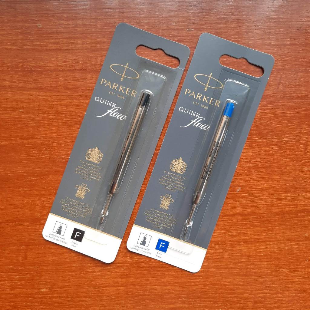 ไส้ปากกาลูกลื่น PARKER - QUINK flow ดำ|น้ำเงิน | Shopee Thailand