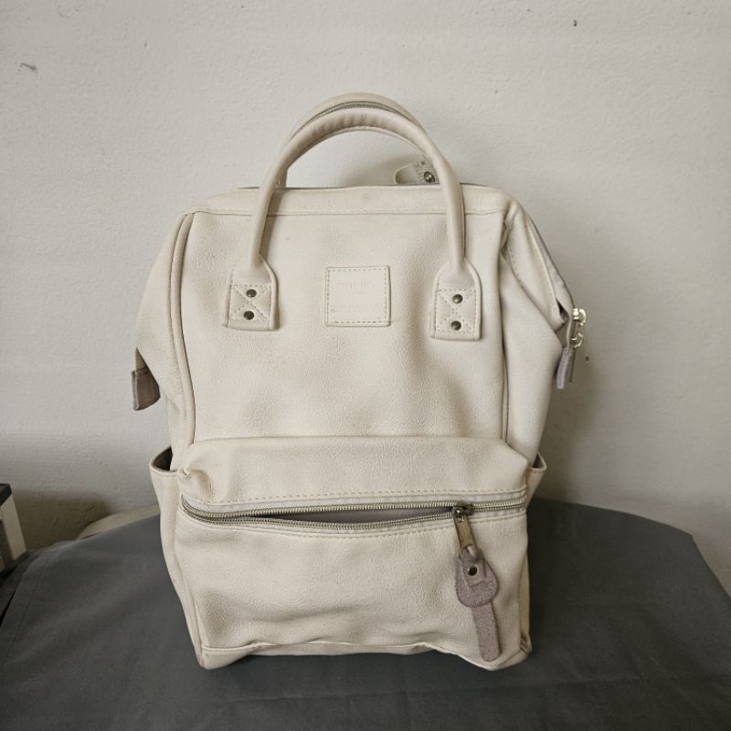 เป้ Anello สี ivory ของแท้ | Shopee Thailand