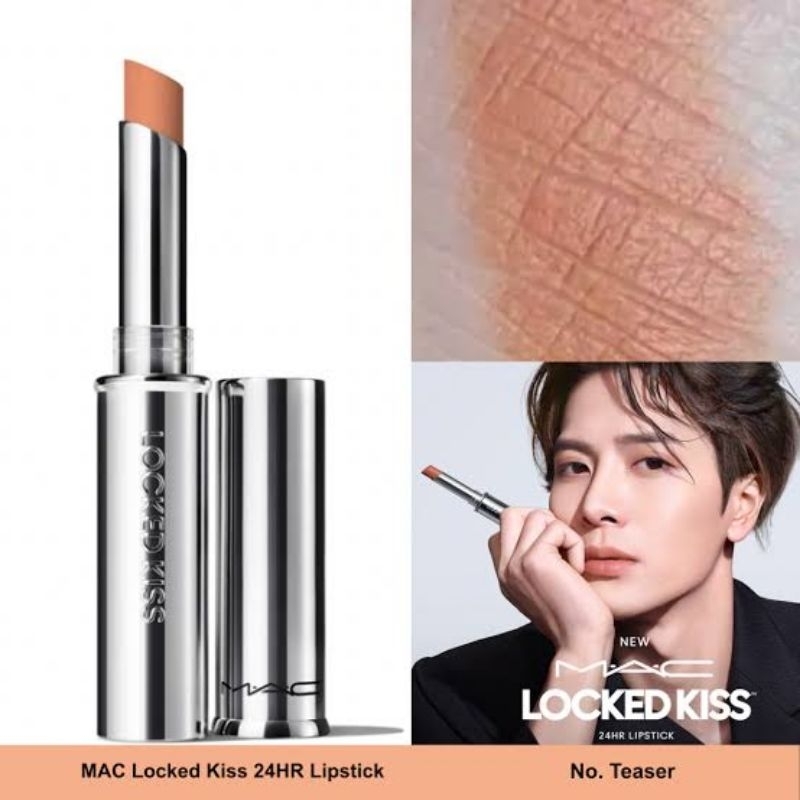 รุ่นใหม่ล่าสุดMAC LOCKED KISS 24HR LIPSTICKสี TEASER ลิปสติก | Shopee Thailand