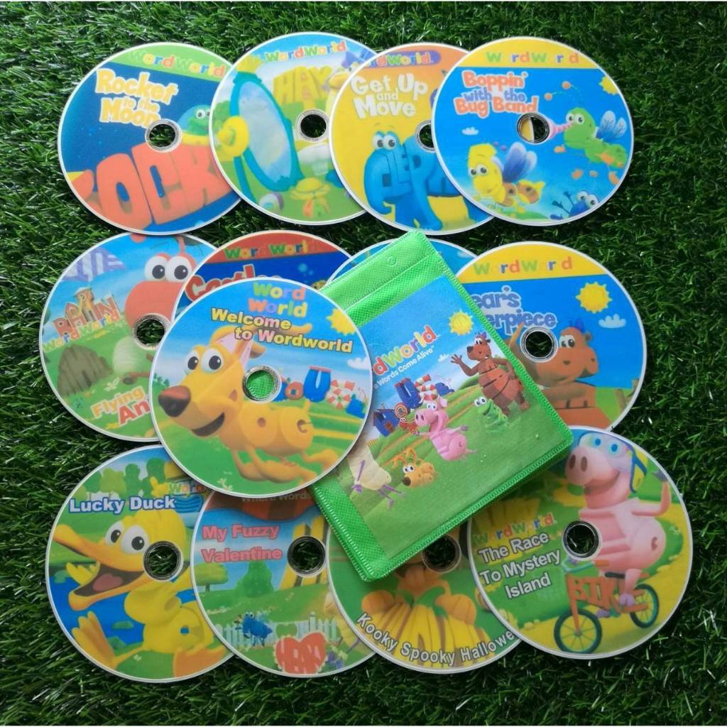 CD Word World ซีดีการ์ตูนสอนภาษาอังกฤษ สอนโฟนิกส์ | Shopee Thailand
